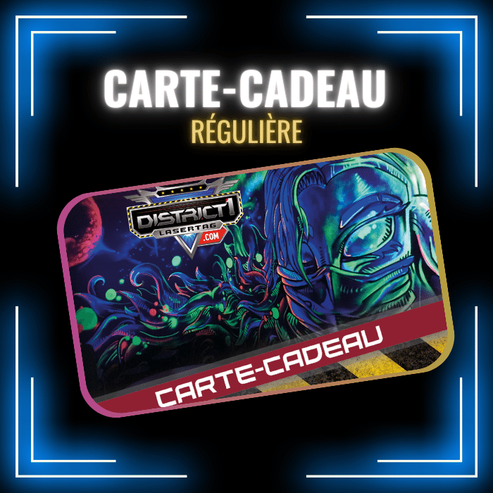 Carte-cadeau à récupérer en succursale – DISTRICT 1 LASERTAG